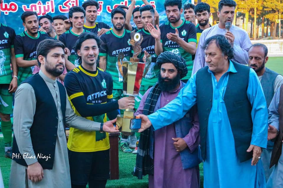 Holding the final match of Herat Football League under the supervision ...